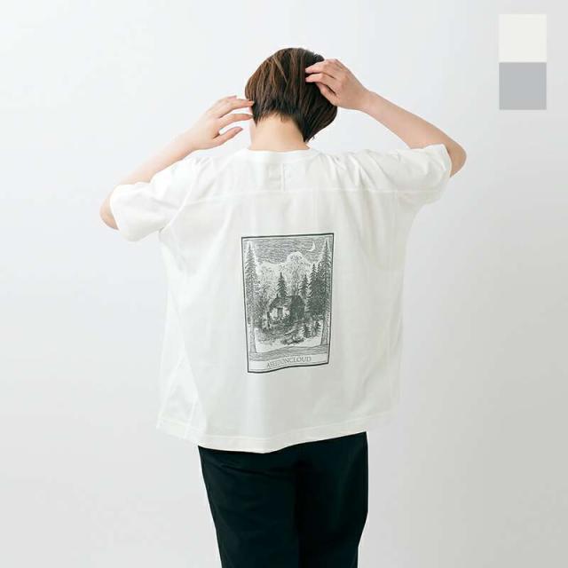 30%OFF アシードンクラウド Tシャツ ASEEDONCLOUD コットン プリント Tシャツ “shokuonshitsu T-shirt” 251812 ☆☆ クーポン対象