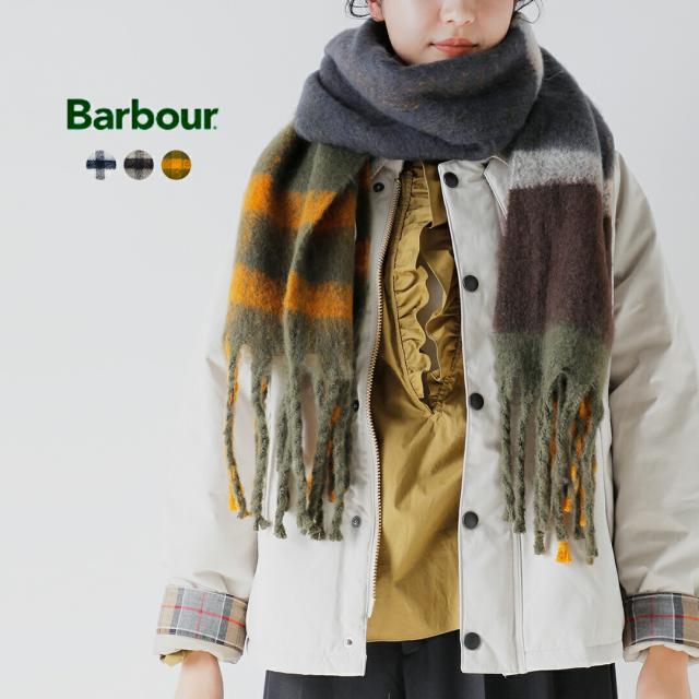 Barbour バブアー  タータンチェック ブークレ スカーフ “ISLA TARTAN BOUCLE SCARF” 252lsc0293 レディース 2025aw新作 ☆☆ クーポン対象