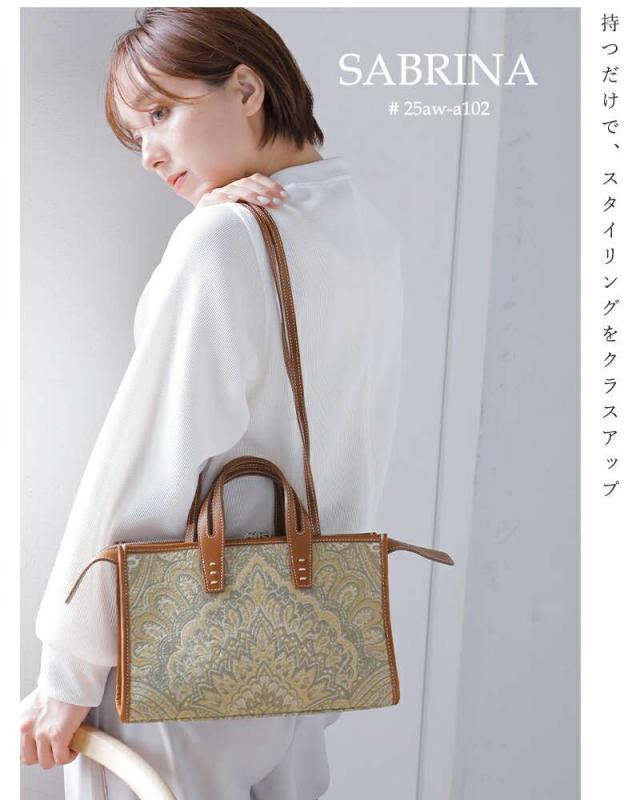 ア ヴァケーション ハンドバッグ A VACATION  2way スクエア トートバッグ “SABRINA” 25aw-a102  クーポン対象