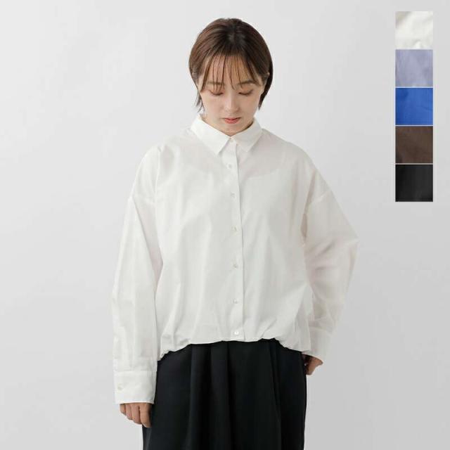 ミズイロインド ブラウス mizuiro ind  コットン バルーン シャツ 3-230094  クーポン対象