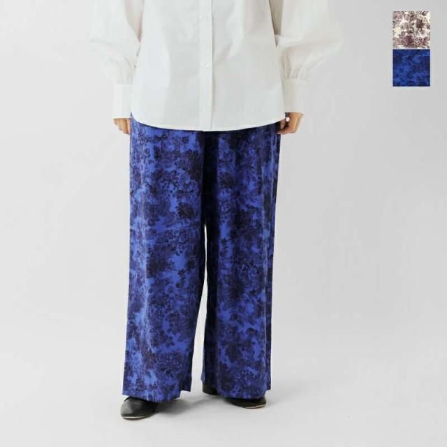 ミズイロインド mizuiro ind  プリント イージー パンツ 3-260079 パンツ  ☆☆ クーポン対象