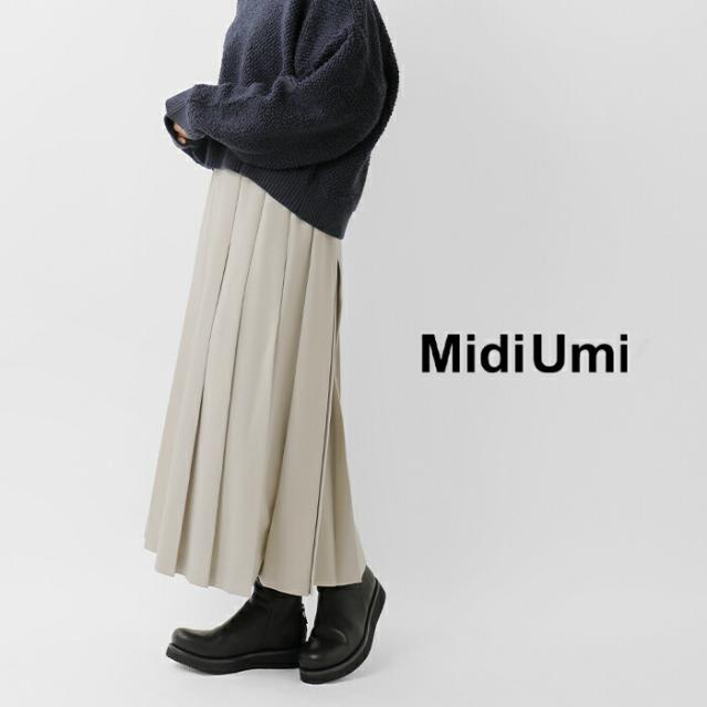 MidiUmi ミディウミ  カラー プリーツ スカート “color pleats skirt” 3-769924-mn 2025aw新作 レディース クーポン対象