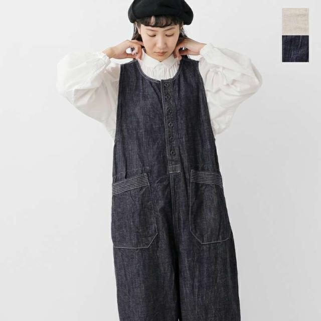 ディーエムジー ブロカント オールインワン サロペット DMG Brocante コットン トラバイユ サロペット 33-0383d-0384x-mn新作 レディース