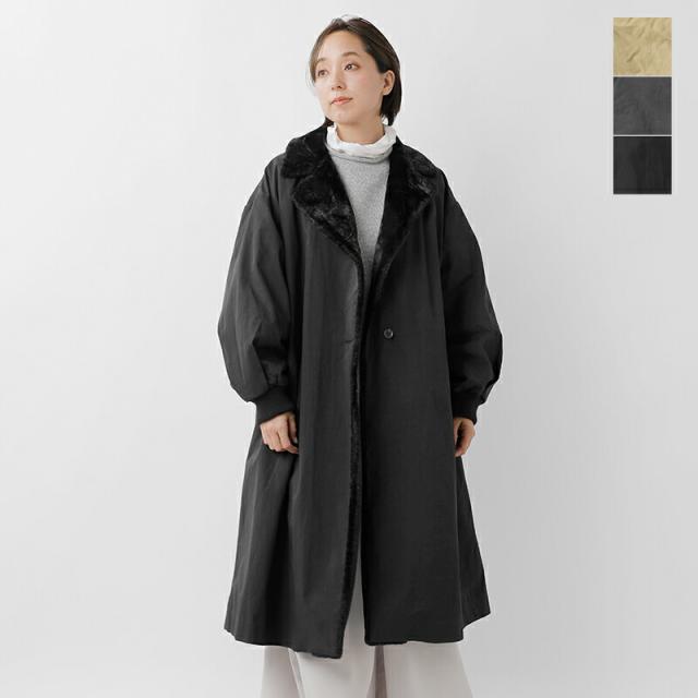 mizuiro ind ミズイロインド バック ボア ロング コート 3-270052-mn 2025aw新作  レディース クーポン対象