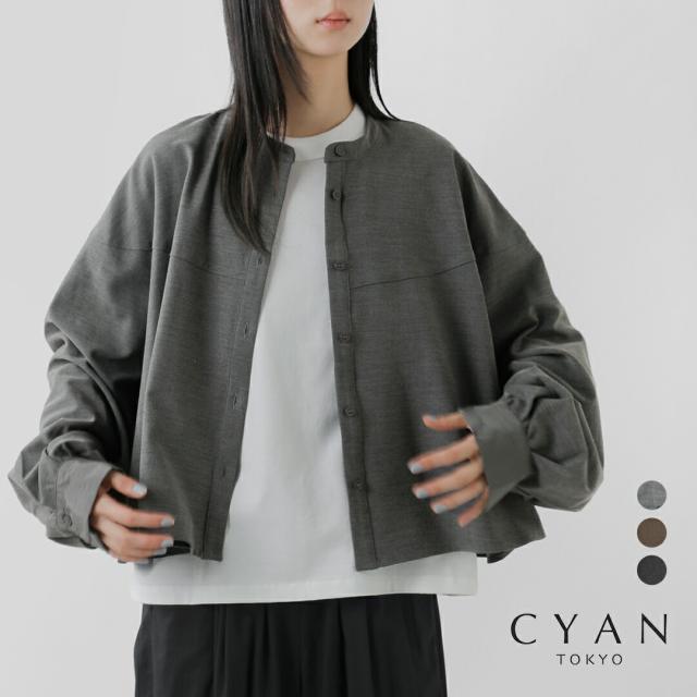 CYAN TOKYO シアントーキョー  ラウンドステッチ サーキュラ シャツ 507397 レディース 2025aw新作 クーポン対象