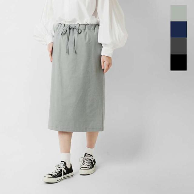 トラバイユマニュアル スカート TRAVAIL MANUEL コットン ツイル ミモレ スカート 5025 クーポン対象