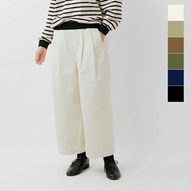 トラバイユマニュアル TRAVAIL MANUEL  コットン コンパクト チノ 2タック ワイド パンツ 5009 パンツ  クーポン対象