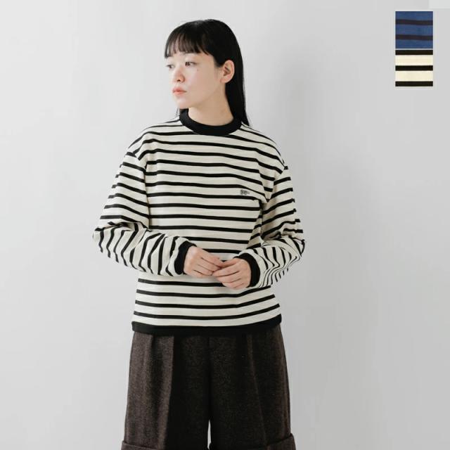 サイベーシックス Tシャツ SCYE BASICS  コットン ジャージー ボーダー クルーネック Tシャツ “Striped Cotton Jersey Crew Neck T-Shirt” 5225-23701  クーポン対象