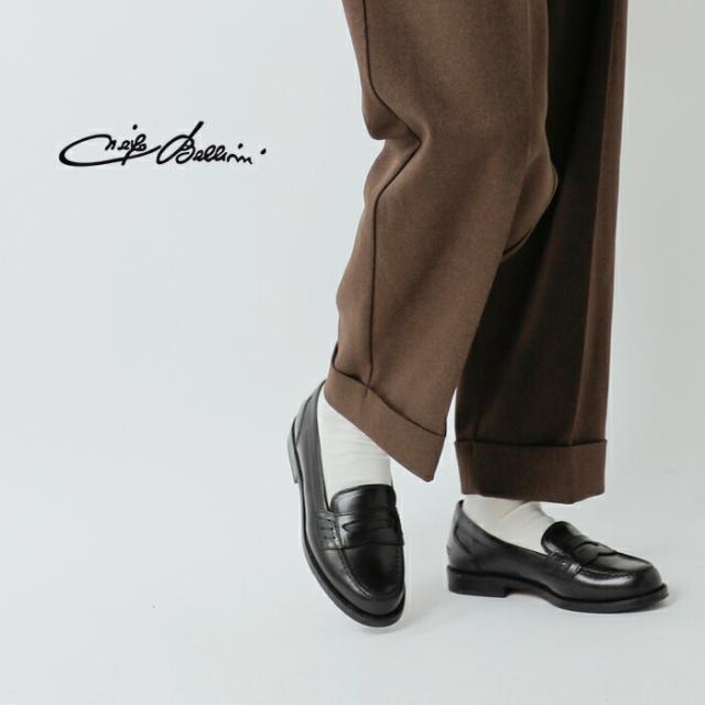 DIEGO BELLINI ディエゴベリーニ フラット レザー  ローファー “BUFALO” 602-bufalo-ms 2025aw新作   レディース  クーポン対象