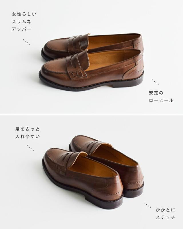 DIEGO BELLINI ディエゴベリーニ フラット レザー  ローファー “BUFALO” 602-bufalo-ms 2025aw新作   レディース  クーポン対象