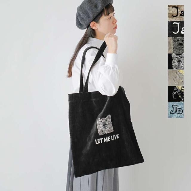 アンジ イン ディスガイズ トートバッグ ANGE IN DISGUISE  ベルベット トートバッグ 62807-08-10-11  クーポン対象