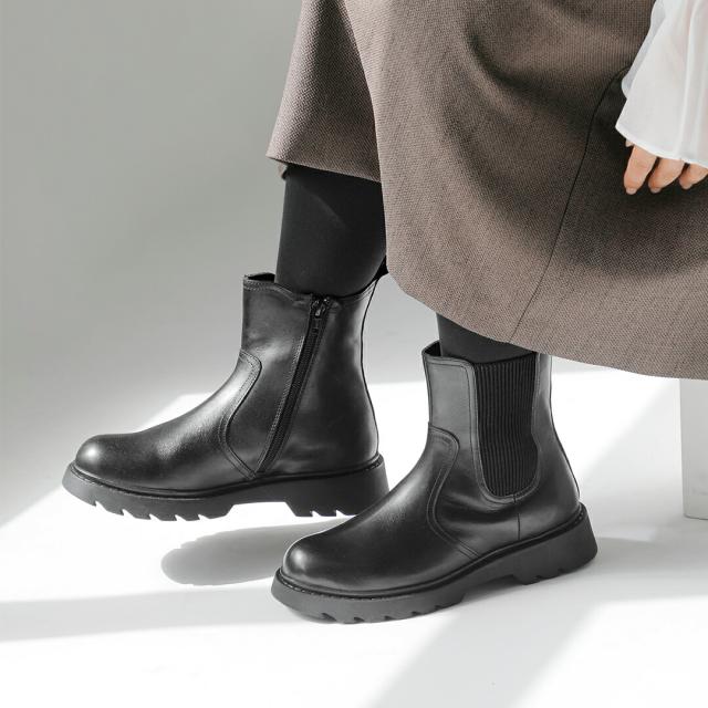 PAOLO BOVE パオロ ボーヴ  カウレザー サイドゴア ブーツ 7912-a-mn 2025aw新作 レディース クーポン対象