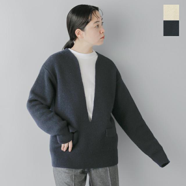 LOEFF ロエフ  ウールヤーン 畔編 スリットネック プルオーバー 8813-199-0067-rf 2025aw新作 レディース ☆☆ クーポン対象