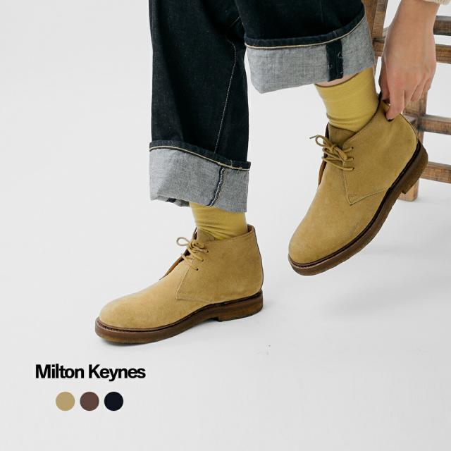 Milton Keynes ミルトンキーンズ  スエード レザー デザートブーツ 9852-1746l レディース 2025aw新作  クーポン対象