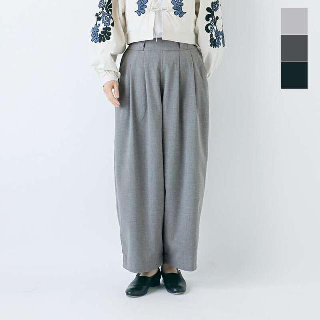 ハーベスティ HARVESTY  トロピカル ストレッチ ワイド エッグ パンツ a22502 パンツ  クーポン対象