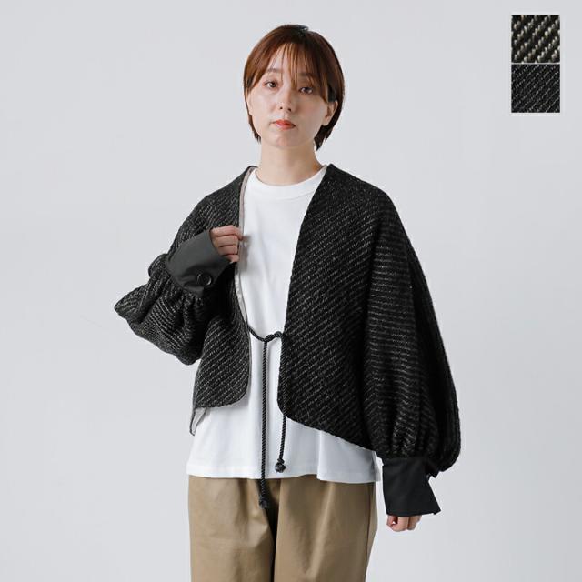 SI-HIRAI スーヒライ  ウール スパーキーカルゼ/ヘリンボーン ショートジャケット chaw25-6007w-mn 2025aw新作 レディース ☆☆ クーポン対象