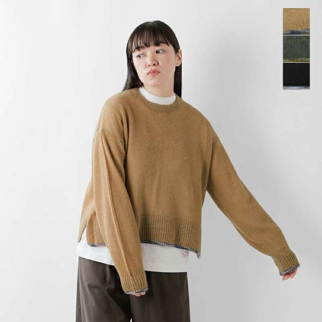 シーティープラージュ ニット セーター C.T.plage  アルパカ ミックス クルーネック ニット プルオーバー ct25309  ☆☆ クーポン対象