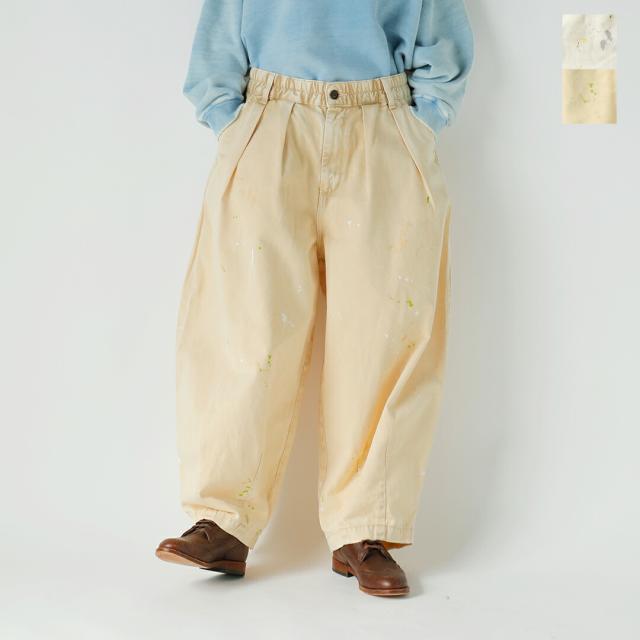 tsuzuli ツヅリ  コットン チノ リメイク サーカスパンツ “tsuzuli MADE BY HARVESTY / REMAKE CIRCUS PANTS CHINO” dh82502-tr レディース 2025aw新作  クーポン対象