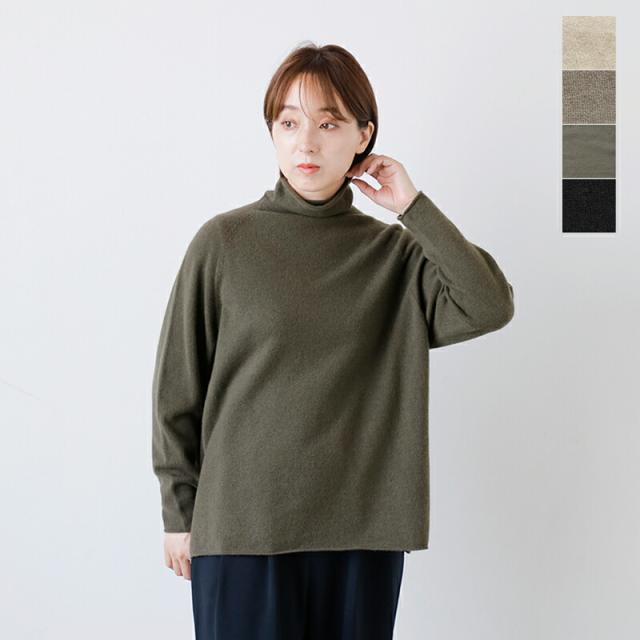 evam eva エヴァムエヴァ  カシミヤ タートルネック プルオーバー e253k133-nk 2025aw新作 レディース クーポン対象