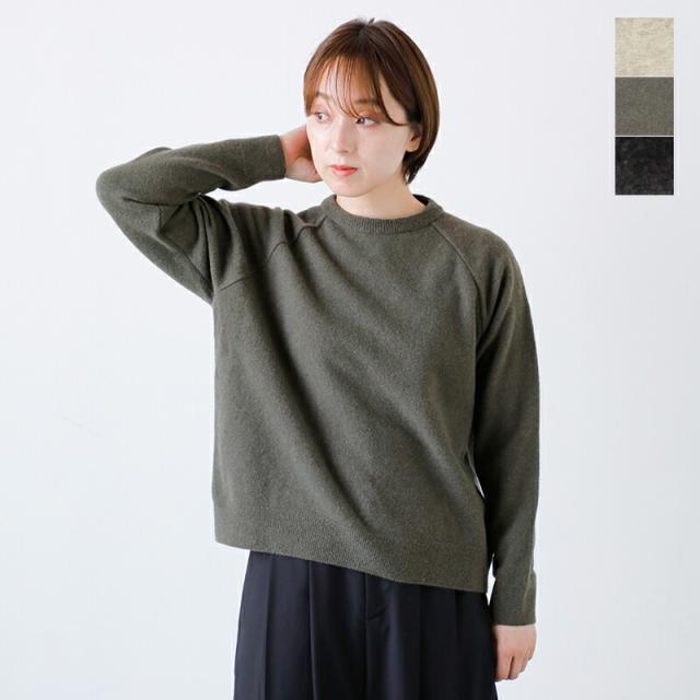 evam eva エヴァムエヴァ  プレスウール ラグラン プルオーバー e253k176-kr レディース 2025aw新作 ☆☆ クーポン対象