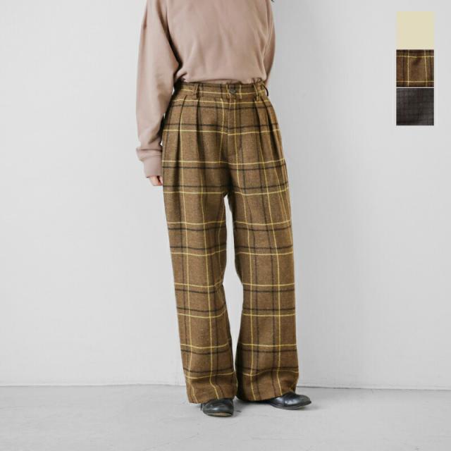 miffew ミフュー  2タック ダウン トラウザー パンツ “2TUCK DOWN TROUSERS” few25wpt5340 レディース 2025aw新作 ダウンライナー付き 取り外し可能 温かい 保温