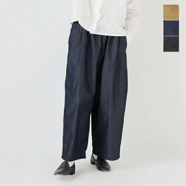 g コットン チムニー デニム ワイド パンツ g-588 パンツ クーポン対象