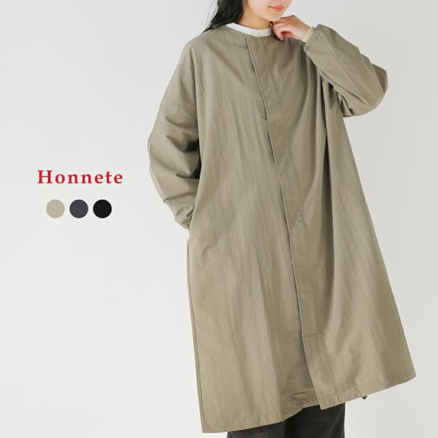 Honnete オネット  タックスリーブ オーバーフィット コート ho-25aw-co23 レディース 2025aw新作 クーポン対象