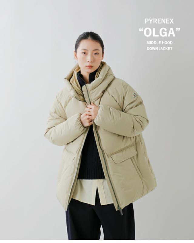 PYRENEX ピレネックス  オルガ 撥水 ミドル フード ダウンジャケット “OLGA” hwy056 レディース 2025aw新作 クーポン対象
