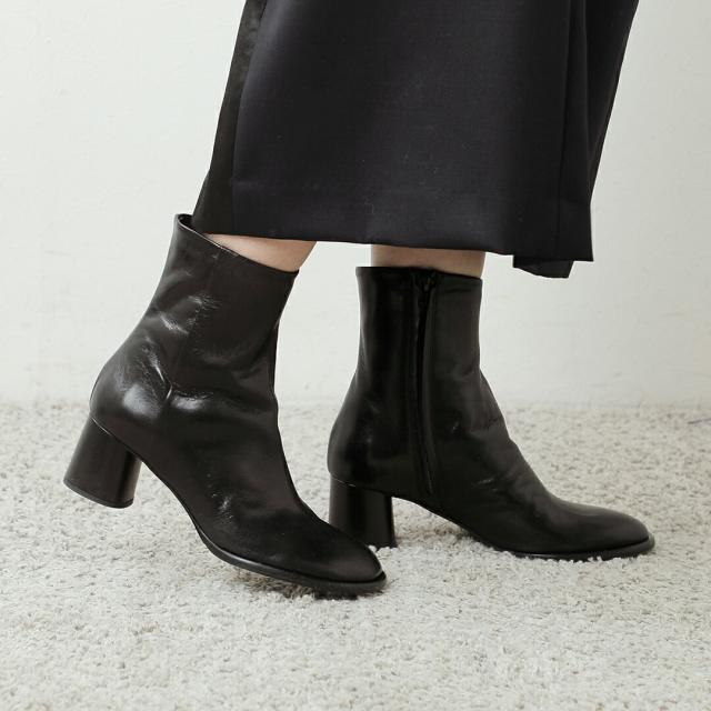 FABIO RUSCONI ファビオルスコーニ  ナッパレザー ジップ ブーツ i-2747-tr レディース 2025aw新作  ☆☆ クーポン対象