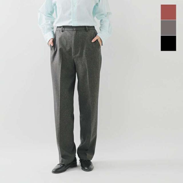 ジョンブル Johnbull  ウールライク ピンタック ワイド イージー テーパード スラックス パンツ jl253p11 パンツ  クーポン対象