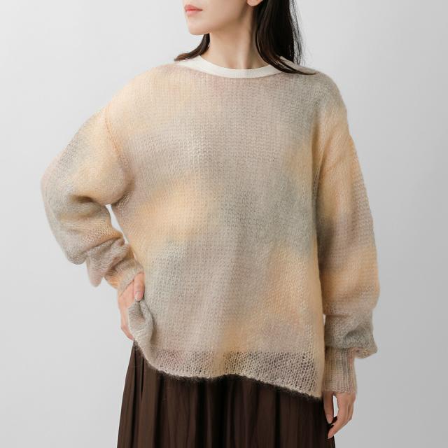enrica エンリカ  モヘア シルク オーバーサイズ プルオーバー knit152-12-nk 2025aw新作 レディース クーポン対象