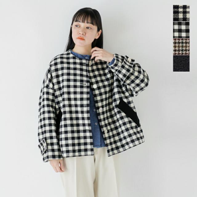 Traditional Weatherwear トラディショナルウェザーウェア  マールトン ヒートツィード ノーカラー ショート コート “MALTON N/C SHORT HT” l252fpfco0475hs-fn 2025aw新作 レディース クーポン対象