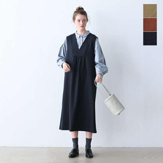 ケレン スカート kelen  2way Vネック エプロン ワンピース “YONGI” lkl25fop2118  クーポン対象