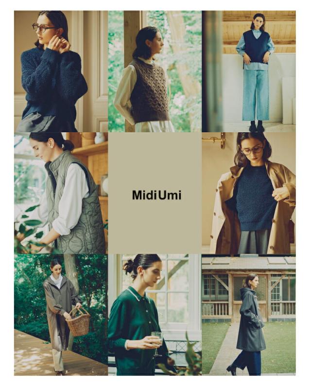 ミディウミ ブラウス MidiUmi コットン フリル シャツ “frill short