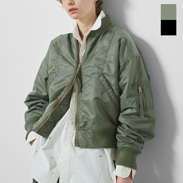kha:ki カーキ  ミリタリー ワイド スクエア MA-1 ジャケット “WIDE SQUARE MA-1” mil25fjk3240-tr 2025aw新作 レディース ☆☆ クーポン対象
