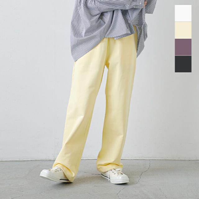 kha:ki カーキ ハイゲージ裏毛 ストレート スウェット パンツ “STRAIGHT SWEAT PANTS” mil25fpt3240-yo 2025aw新作 レディース ☆☆ クーポン対象
