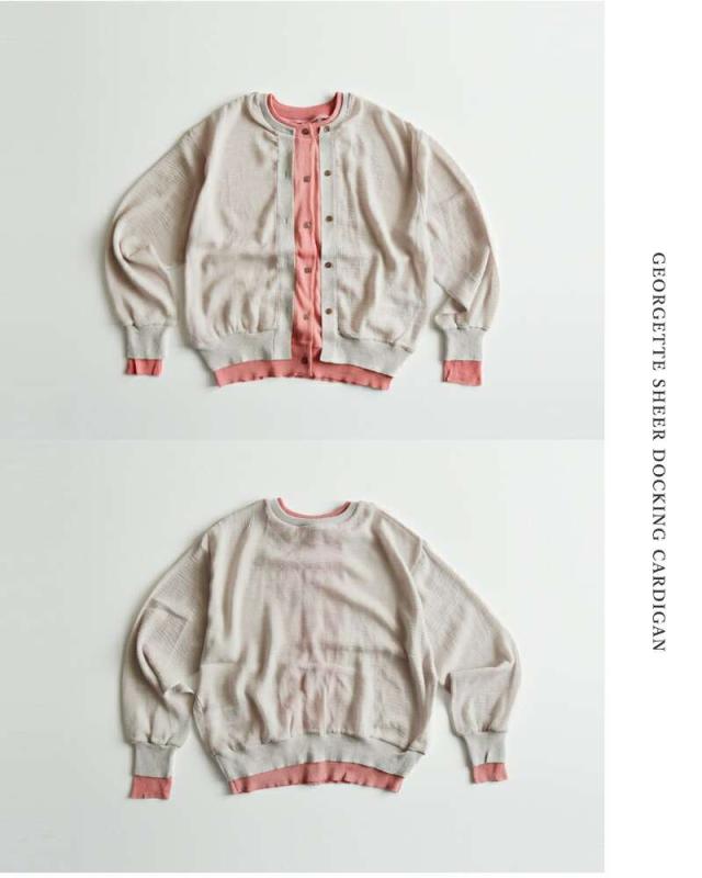 ミューニック カーディガン Munich クレープジョーゼット ニット