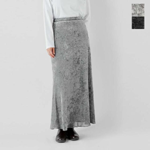 ミューニック スカート Munich  メッシュ ベロア ロング スカート mn252s48  ☆☆ クーポン対象