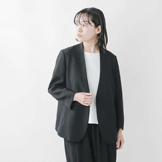 ノーコントロールエアー NO CONTROL AIR  ライトクレープ ダブルクロス ノーカラー ジャケット nk-nc9801jk アウター  クーポン対象