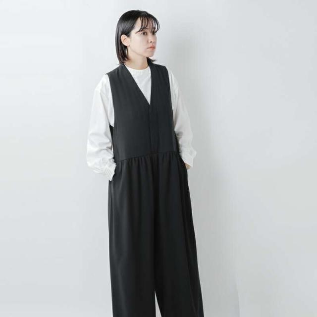 ノーコントロールエアー オールインワン サロペット NO CONTROL AIR  ライトクレープ ダブルクロス フルレングス オーバーオール nk-nc9818oo  クーポン対象