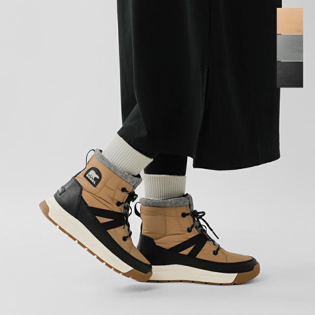 SOREL ソレル  ウィットニー3 ミッド ウォータープルーフ ショートブーツ “WHITNEY III MID WP” nl5282-nk 2025aw新作 レディース 防水 保温性 軽量 雨の日 滑りにくい 歩きやすい クーポン対象