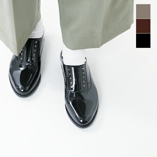 テンパレイト TEMPERATE ゴールド スタッズ スリッポン レイン オックスフォード シューズ レインシューズ ombre レディース  クーポン対象