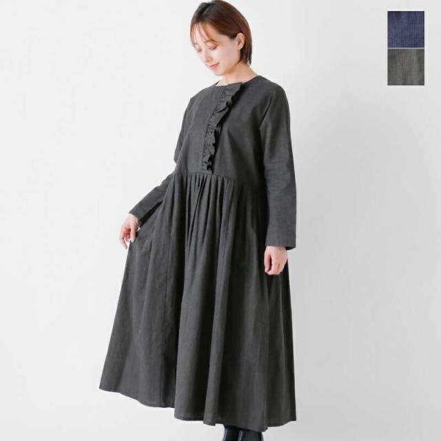 マガリ ワンピース MAGALI  コットン リネン フリル ワンピース op198  ☆☆ クーポン対象