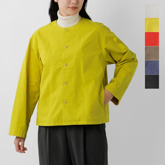 ORCIVAL オーチバル オーシバル ツイルダンプ カラーレス シャツ or-b0421oom-nk 2025aw新作 ユニセックス ☆☆ クーポン対象