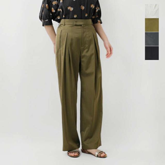 60%OFF アンドディアー ...＆ DEAR Vis サテン タックパンツ r-1610 パンツ ☆☆ クーポン対象