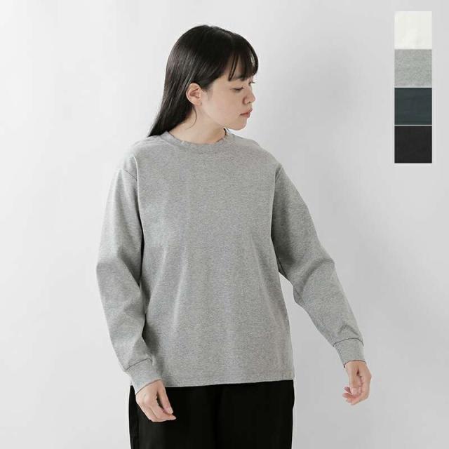 リネン Tシャツ RINEN  コットン クルーネック 長袖 プルオーバー r17600  クーポン対象