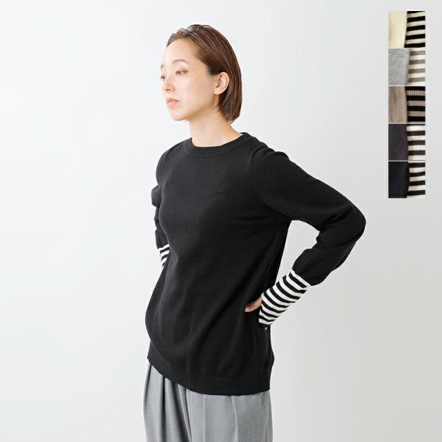 siro de labonte シロ デ ラボンテ コットン ボーダー フィンガーリブニット プルオーバー r543101-yo 2025aw新作 レディース クーポン対象