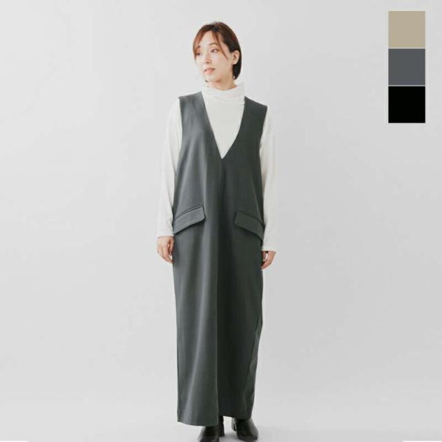 シロ デ ラボンテ ワンピース siro de labonte  ストレッチ ツイル Vネック ジャンパースカート ワンピース r543307  ☆☆ クーポン対象