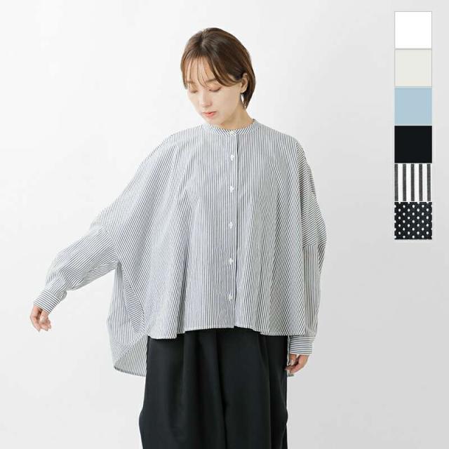 ダイアリーズ ブラウス DIARIES  コットン バックギャザー ワイド シャツ s42502-5  クーポン対象