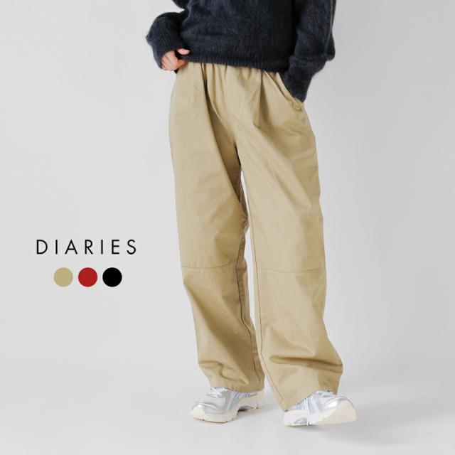 DIARIES ダイアリーズ  コットン ツイル ルーズ パンツ s72510 レディース 2025aw新作 クーポン対象